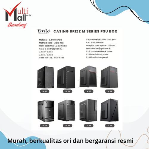 Promo CASING BRIZZ MINI CASING PC ATX PSU 500W, CASING KOMPUTER - M18 ...
