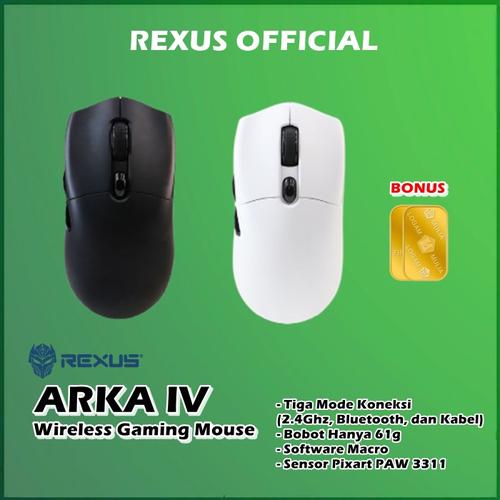 Promo Rexus Arka IV RX-115 Wireless Gaming Mouse Arka 4 RX115 Triple ...