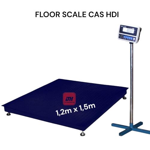 Jual Timbangan lantai industri, Floor scale CAS HDI uk 1.2M x 1.5M kap ...