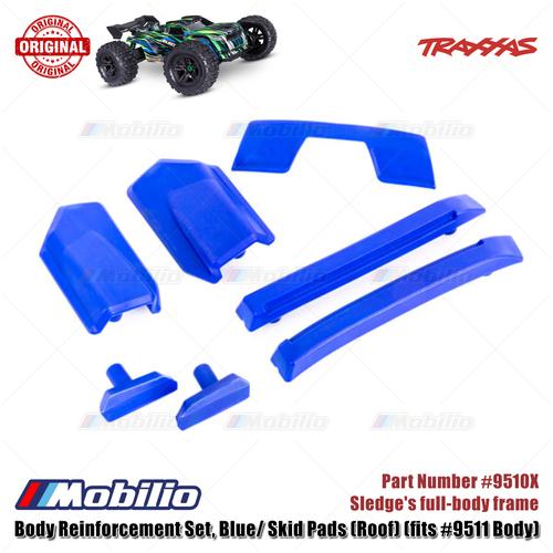 Jual Traxxas Part #9510X Body Reinforcement Set Blue Skid Pads Roof ...