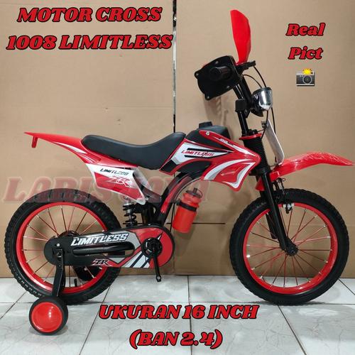 Jual SEPEDA ANAK BMX 16 INCH LIMITLESS MOTOR CROSS 1008 SEPEDA ANAK ...