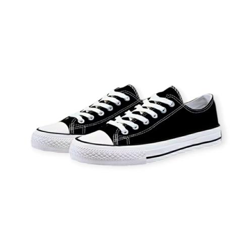 Jual sepatu pria-converse cowok-all star pendek / Free Box - V hitam ...