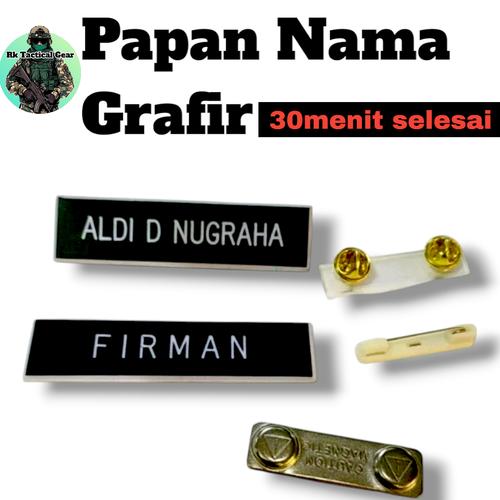 Jual Name tag Murah berkualitas/ Papan nama/ Nama dada grafir - Paku ...