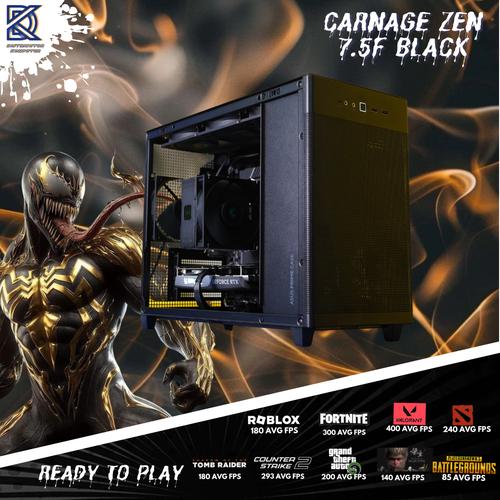 Promo DK PC CARNAGE ZEN 7.5F BLACK | B650M WIFI | AMD 7500F | RTX 4060 ...