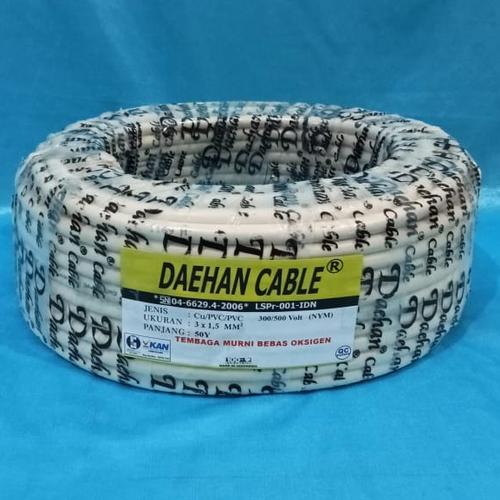 Jual Kabel NYM Tembaga Murni Bebas Oksigen Ukuran 3x1.5x50Y Sudah SNI ...