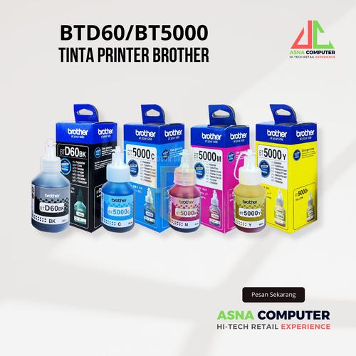 Jual Tinta Brother BT5000 D60BK D60 Printer DCP T720 T220 T420 T820 ...