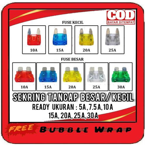 Jual Fuse Blade Sekring Mobil Motor Sekering Mini Besar Tancap ...