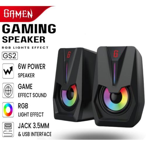 Jual Speaker GAMEN GS1 Laptop/PC/Gaming Soundbar Super Bass Portable RGB - Kota Kendari - Dunia ...
