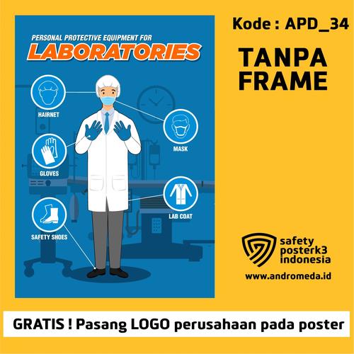 Jual Safety Poster : Alat Pelindung Diri Chemical Kimia Laboratorium ...