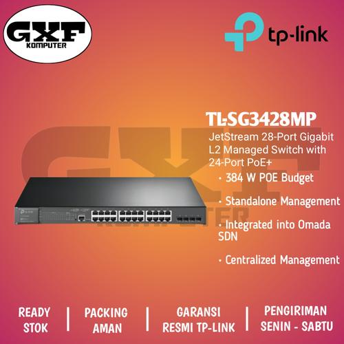 Jual TP-LINK TL-SG3428MP 28-Port Gigabit L2+ Managed with 24-Port PoE+ ...
