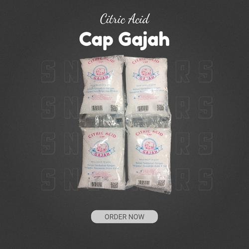 Promo Citric Acid/Citrun Cap Gajah 50 Gram, 250 Gram/Asam Sitrat/Asam ...