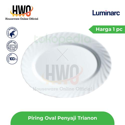 Jual Luminarc Piring Oval Trianon Oval Platter 35 Cm / pc - Jakarta ...