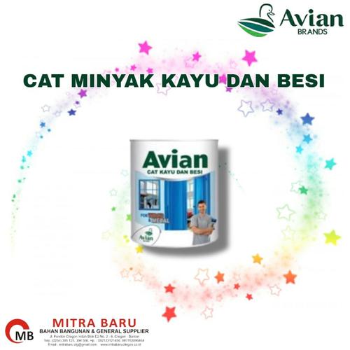 Jual CAT KAYU & BESI AVIAN SYNTHETIC UK. 1 LTR SEMUA WARNA - BASE A ...