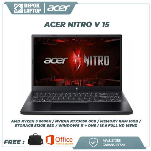 Promo Acer Nitro V 15 Ryzen 5 6600H RTX3050 6GB 16GB 512GB Windows 11 ...