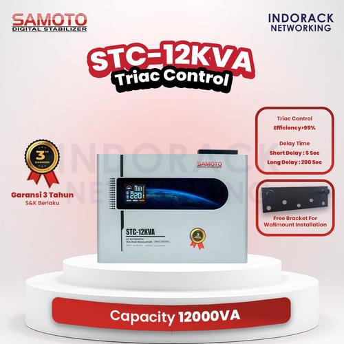 Jual SAMOTO STC12KVA Stabilizer Triac Control 12KVA Stavolt 12000VA AVR ...