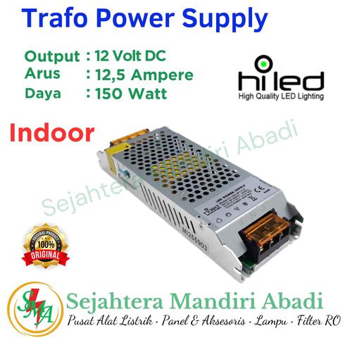 Jual Trafo Jaring HiLed 12,5A Power Supply 12Vdc Led Strip Hi Led Switching Adaptor 12 Volt 12,5 ...