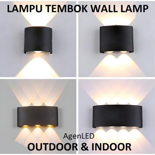 Jual Lampu Dinding LED 2 Arah Wall Light 2W Tembok outdoor taman COB 2 ...