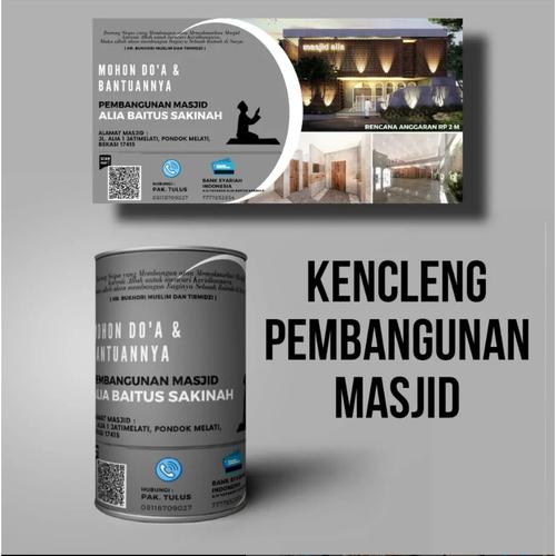 Promo Celengan Sedekah Custom Design - Full Kaleng, Tinggi 14cm ...