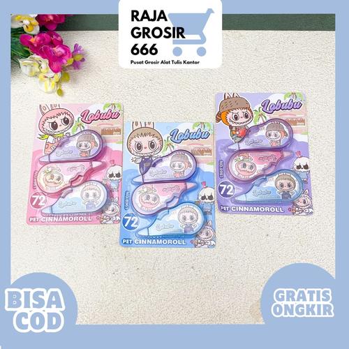 Jual Correction Tape Labubu 1 set isi 3 pcs CT-1751 / Cortape penghapus ...