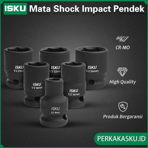 Jual ISKU Mata Sok Impact CR-MO 8-41mm Pendek Mata Shock Impact 1/2 ...