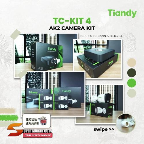 Jual Tiandy TC-KIT4 AK2 KIT 4CH Paket IP Camera 4CH dengan Gambar Super ...