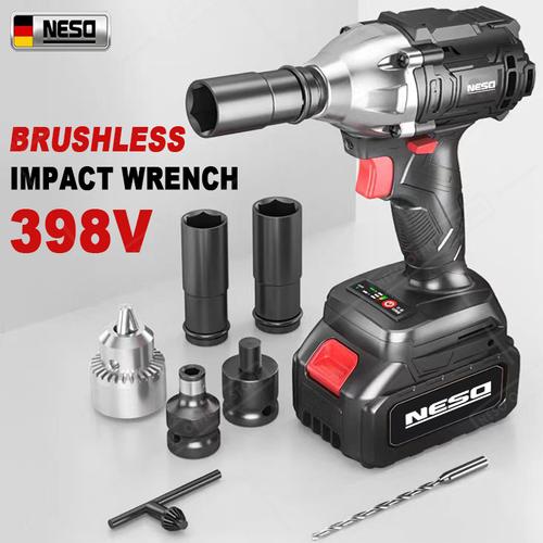 Promo NESO Brushless Impact wrench Cordless 398V 450NM bor impact ...