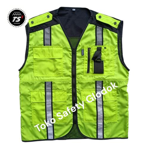 Jual ROMPI SAFETY BAHAN DRILL KOMBINASI / ROMPI PROYEK / SAFETY VEST ...
