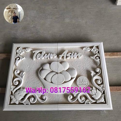 Jual ornamen papan nama asli batu alam paras - Kab. Gunungkidul ...