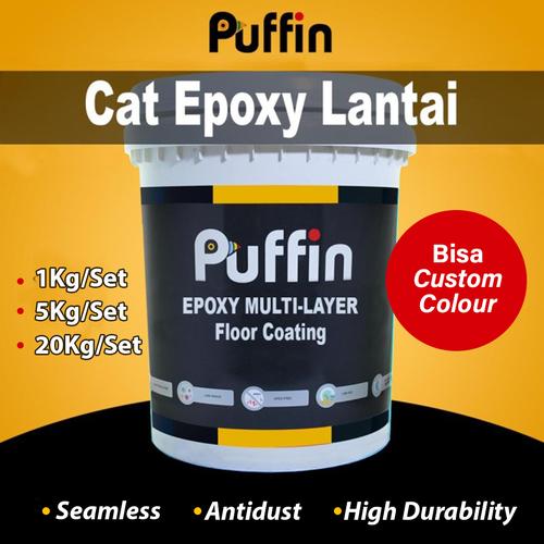 Jual Cat lantai epoxy Multilayer PUFFIN 193 5kg - Clear 2K, 5 Kg ...
