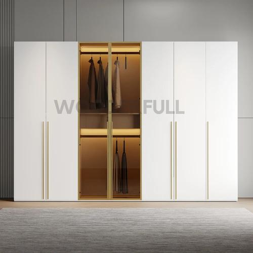 Jual lemari wardrobe pakaian besar kombinasi kaca cat duco mewah - Kab ...