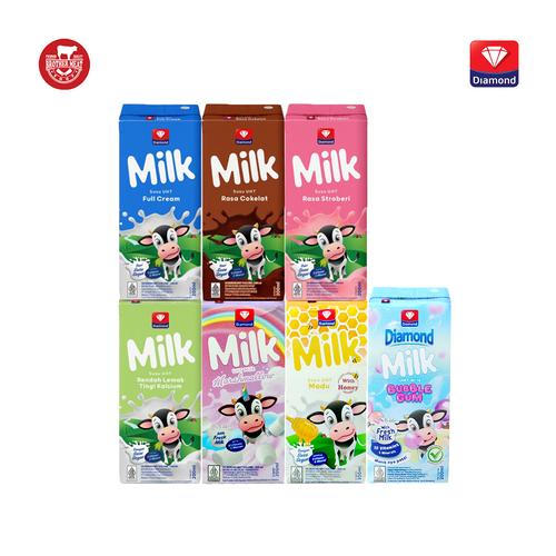 Jual DIAMOND UHT Fresh Milk 200ml, SUSU UHT - Full Cream - Jakarta ...