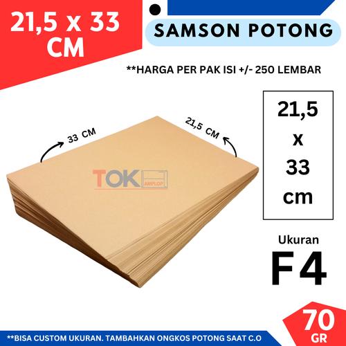 Jual KERTAS SAMSON 21.5x33Cm KRAFT/SAMSON CRAFT/KERTAS PACKING - 1000 ...