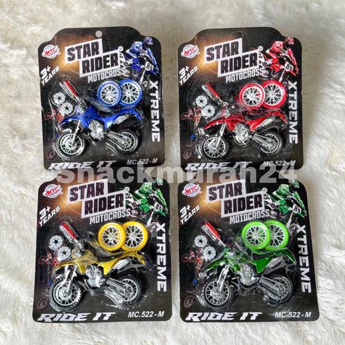 Jual MC522M Mainan Motor Cross Metalic Xtreme Motor Trail Star Rider ...