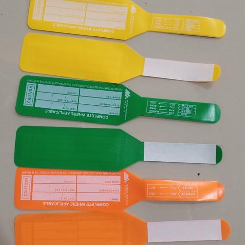Jual per pack isi 100 pcs electrical inspection tag label . tagging ...