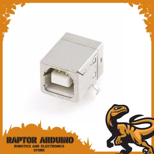 Jual USB type B L tipe tekuk soket Female Soket Printer 4p Type for ...