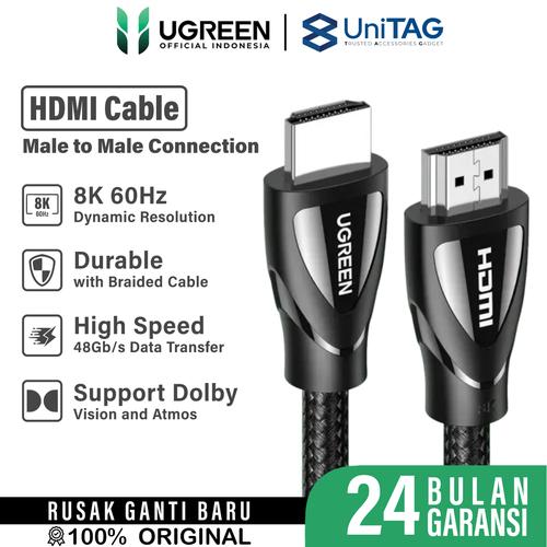Promo UGREEN Kabel HDMI to HDMI Ultra HD 4K 8K Ultra High Speed Dual ...