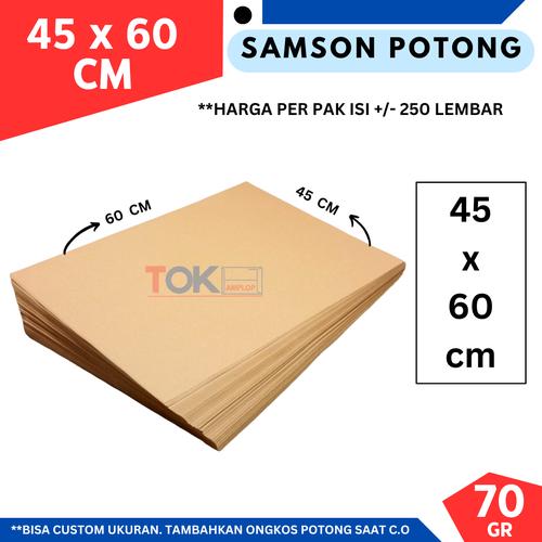 Jual KERTAS SAMSON 60x45/45x60 KRAFT/SAMSON CRAFT/KERTAS PACKING ...