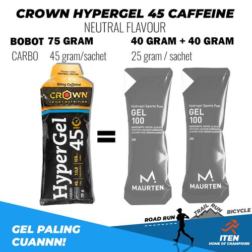 Jual Crown hypergel 45 gram karbohidrat atau 2 kali lipat maurten ...