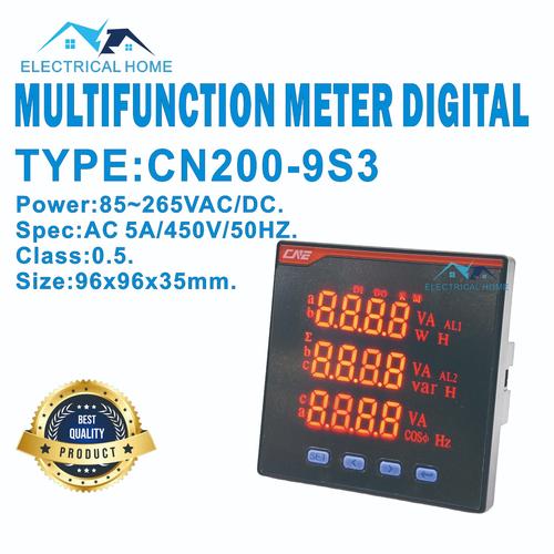 Jual Multifunctional Electrical Measuring Meter 3 Phase 3 Baris ...