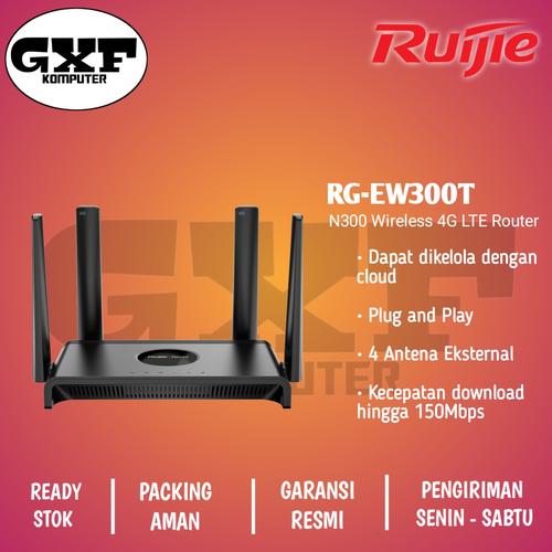 Jual Ruijie RG-EW300T N300 Wireless 4G LTE Modem Router Reyee - Jakarta ...