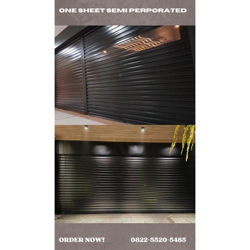 Jual Pemasangan pintu toko rollingdoor one sheet semi perforated ...