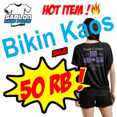 Jual Sablon Kaos Custum Satuan DTF Tidak Ada Batasan Warna / custom ...