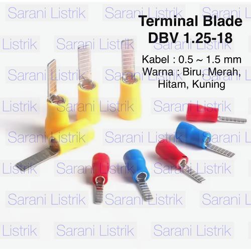 Jual Skun DBV 1.25-18 DBV1.25-18 - Skun Blade Skun Chip Tusuk Gepeng - Insulated Snap Terminal ...