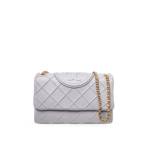 Promo TORY BURCH Fleming soft convertible shoulder bag - Bay Gray Cicil ...