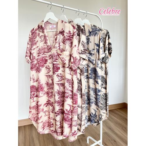 Jual Daster Rayon Premium Kerah Pohon 4 Warna - Biru, All Size ...