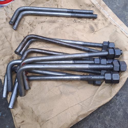 Jual baut angkur L baja a325 m22 x 800mm x 100mm brikut mur 2H dan ...