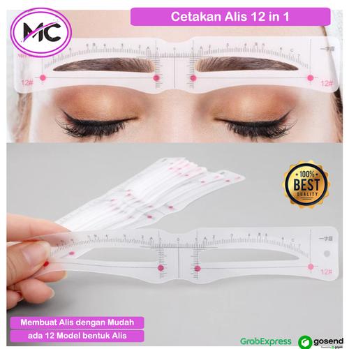 Jual Cetakan Alis Tali Eyebrow Paket Lengkap Alat Pencetak Template ...
