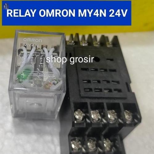 Jual relay Omron MY4N 24vdc + soket - Kota Bandung - batman_store ...