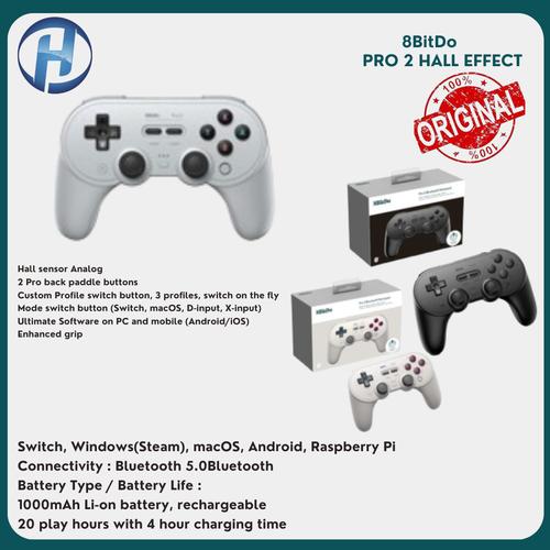 Promo 8Bitdo pro 2 Gamepad Controller Bluetooth Upgrade Hall Sensor ...