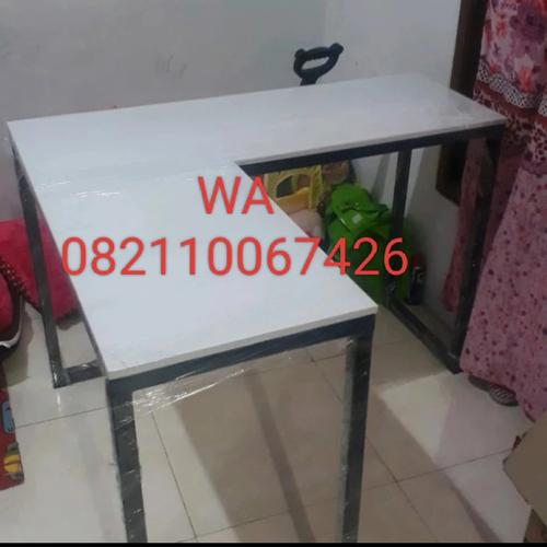 Jual MEJA L LABORATORIUM SEKOLAH KANTOR HPL BESI EPOXY - Kota Bogor ...